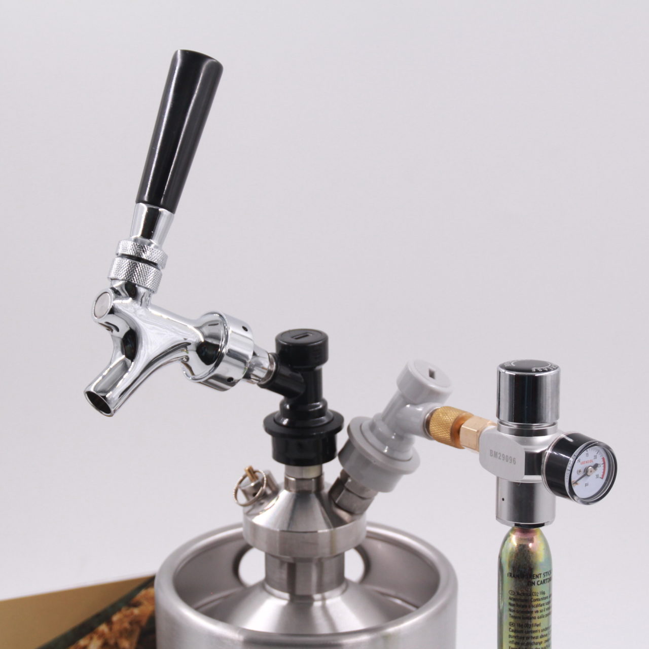 10L Portable Dual Ball Lock Picnic Mini Keg Tap Kit, Mini Cornelius Keg ...